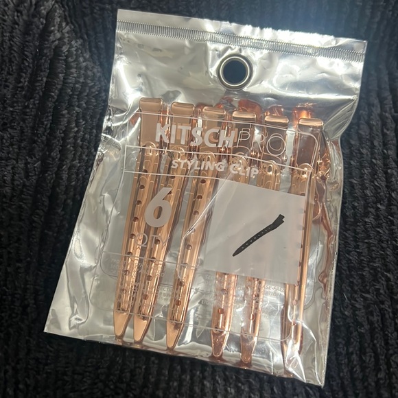 Kitsch | Hair | Kitsch Rose Gold Styling Clips | Poshmark